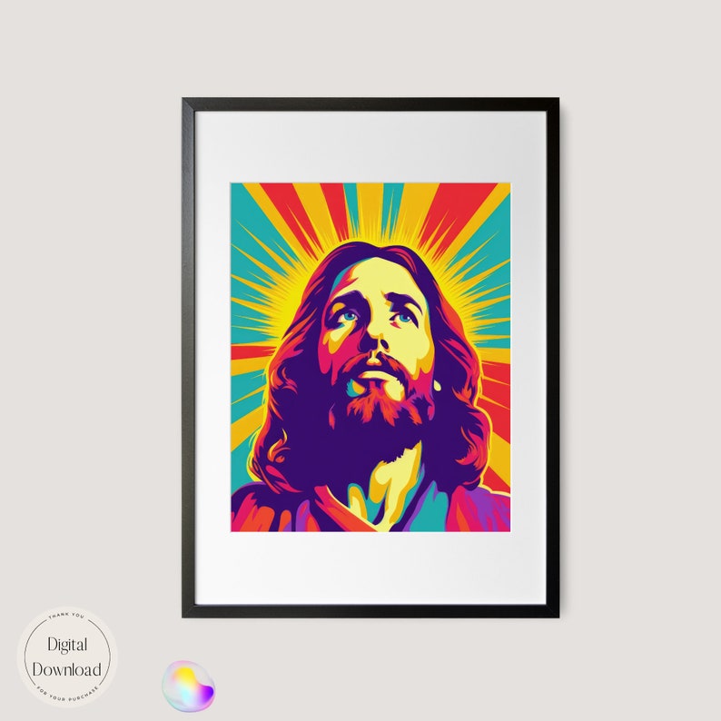 Jesus Christ Religious Printable Art 80 Instant Download - Etsy