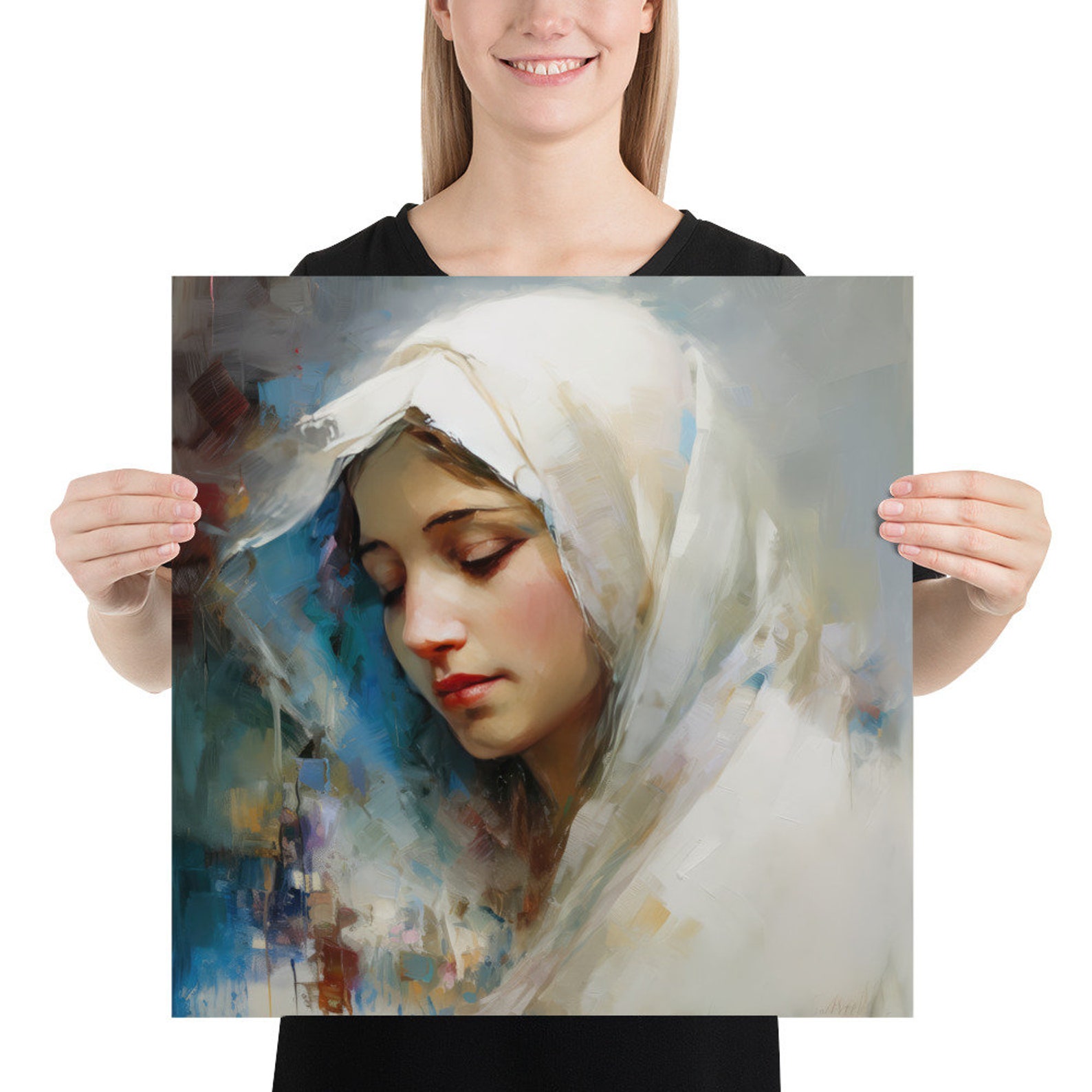 Blessed Virgin Mary Art Print: A Stunning Image of Mary, Our Lady of ...