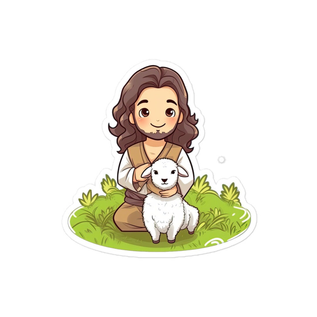 Savior Jesus Christ Decal for Religious Art Projects | Cute Jesus ...