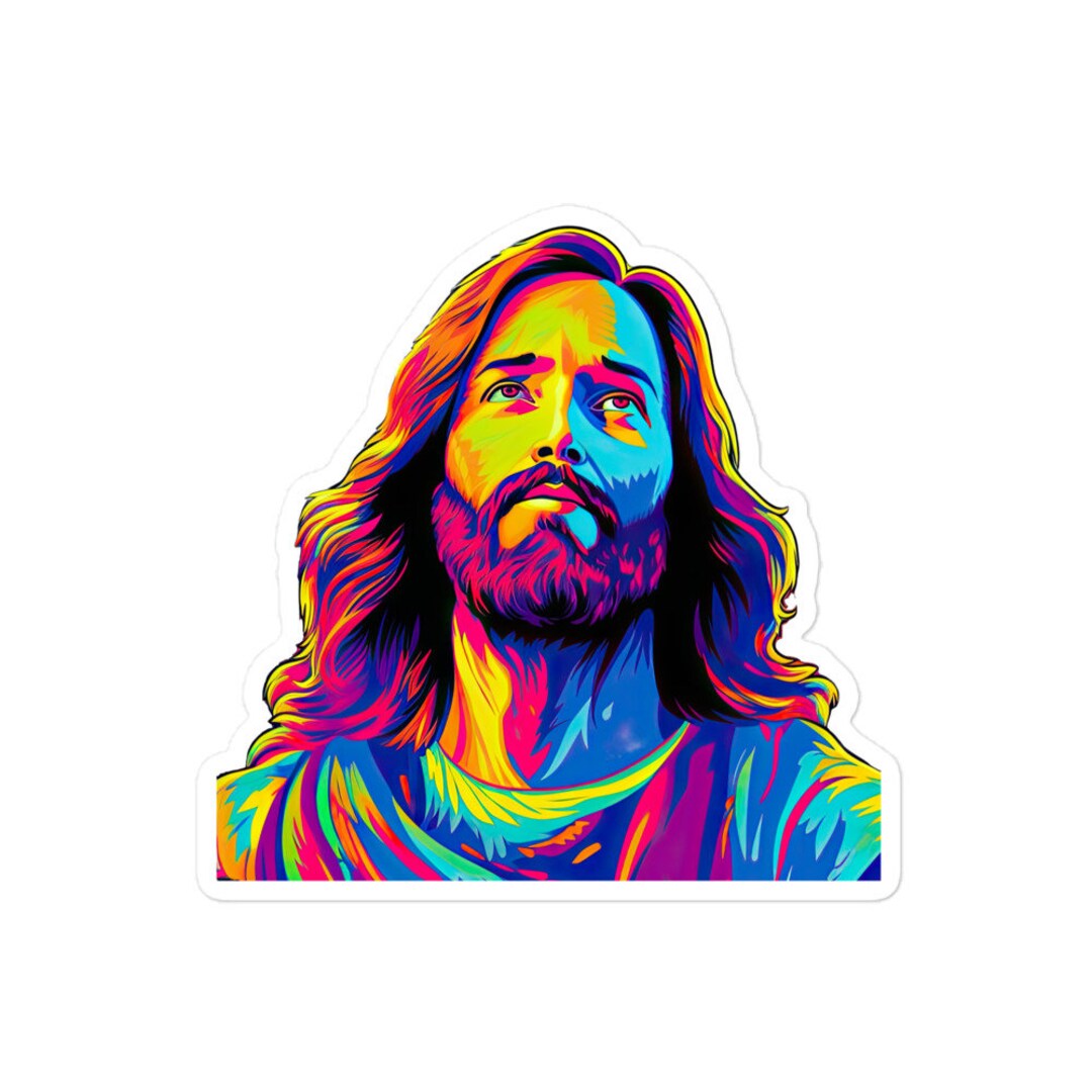 Jesus Christ Decal Kiss-cut & Bubble-free Stickers - Etsy