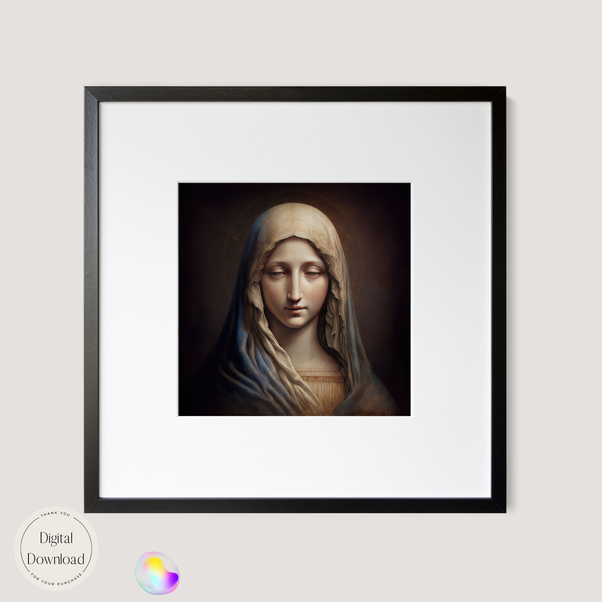 Miracle of Mary Graceful Poster Decor Mother Mary Religious - Etsy