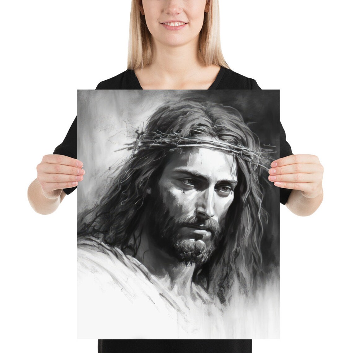 Jesus Christ Portrait, Art to Show Your Faith, Beautiful Addition to ...