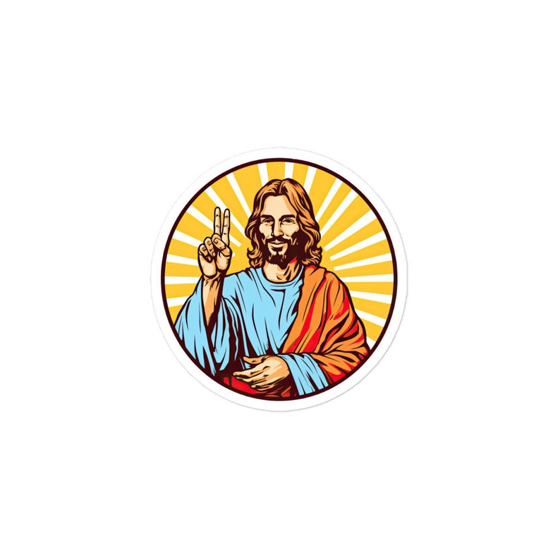 Savior of Mankind Jesus Christ Vinyl Sticker for Personal Beliefs Cute ...