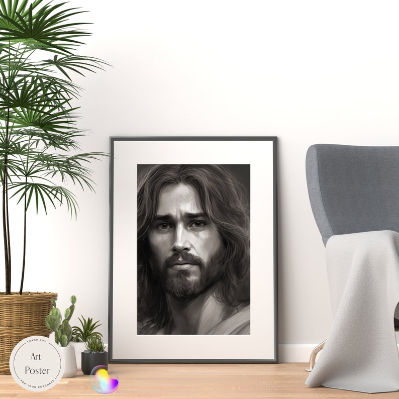Jesus Christ Portrait, Art to Show Your Faith, Beautiful Addition to ...