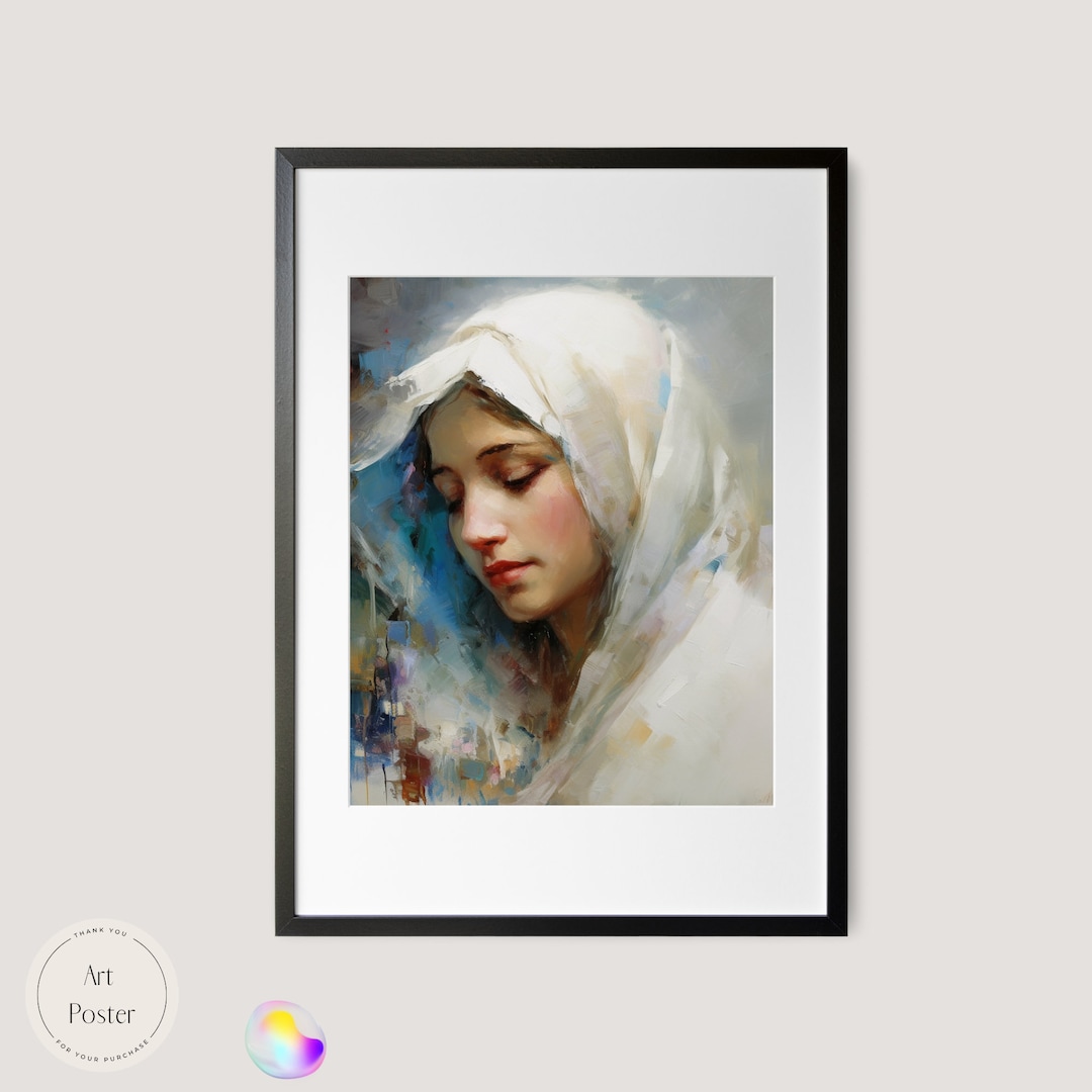 Blessed Virgin Mary Art Print: A Stunning Image of Mary, Our Lady of ...