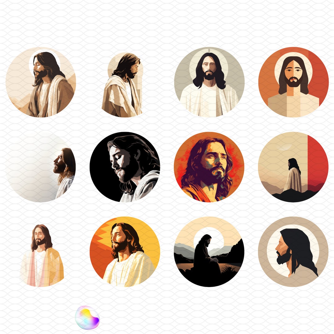 12x Jesus Christ Sticker Sheet of 12 63 Perfect for Religious Joy and ...