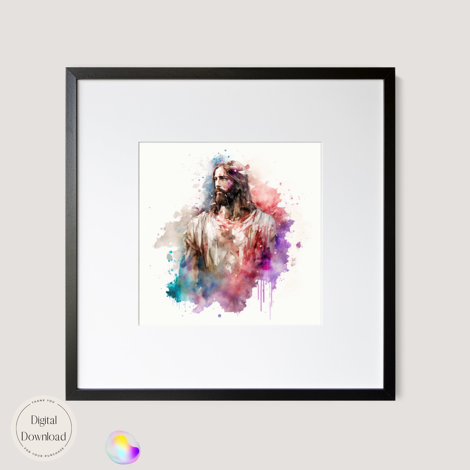 Jesus Christ Religious Printable Art 70 Instant Download Divine ...
