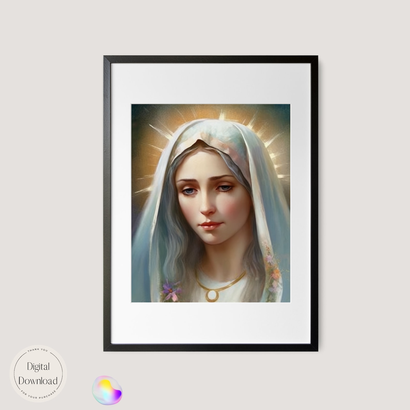 Catholic Marian Icon Printables Mother Mary Religious - Etsy