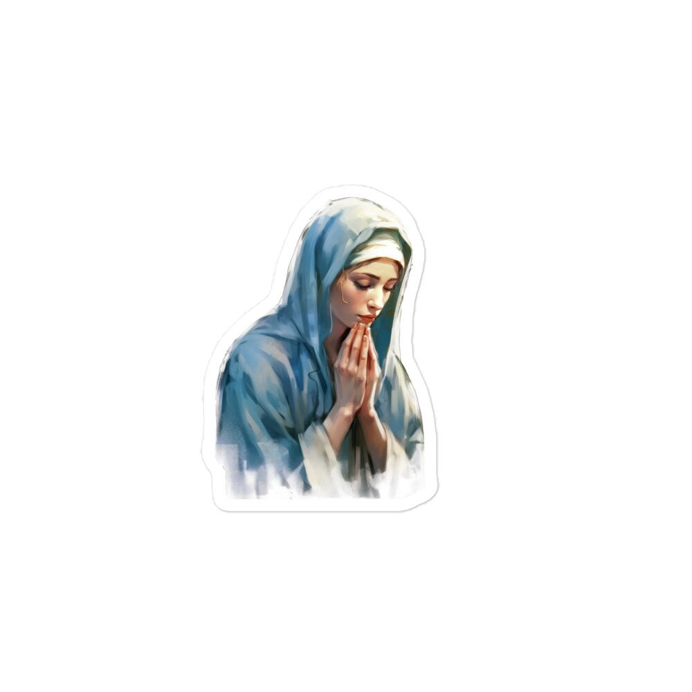 Miraculous Mother Mary Decal for Religious Decor Kiss-cut & Bubble-free ...