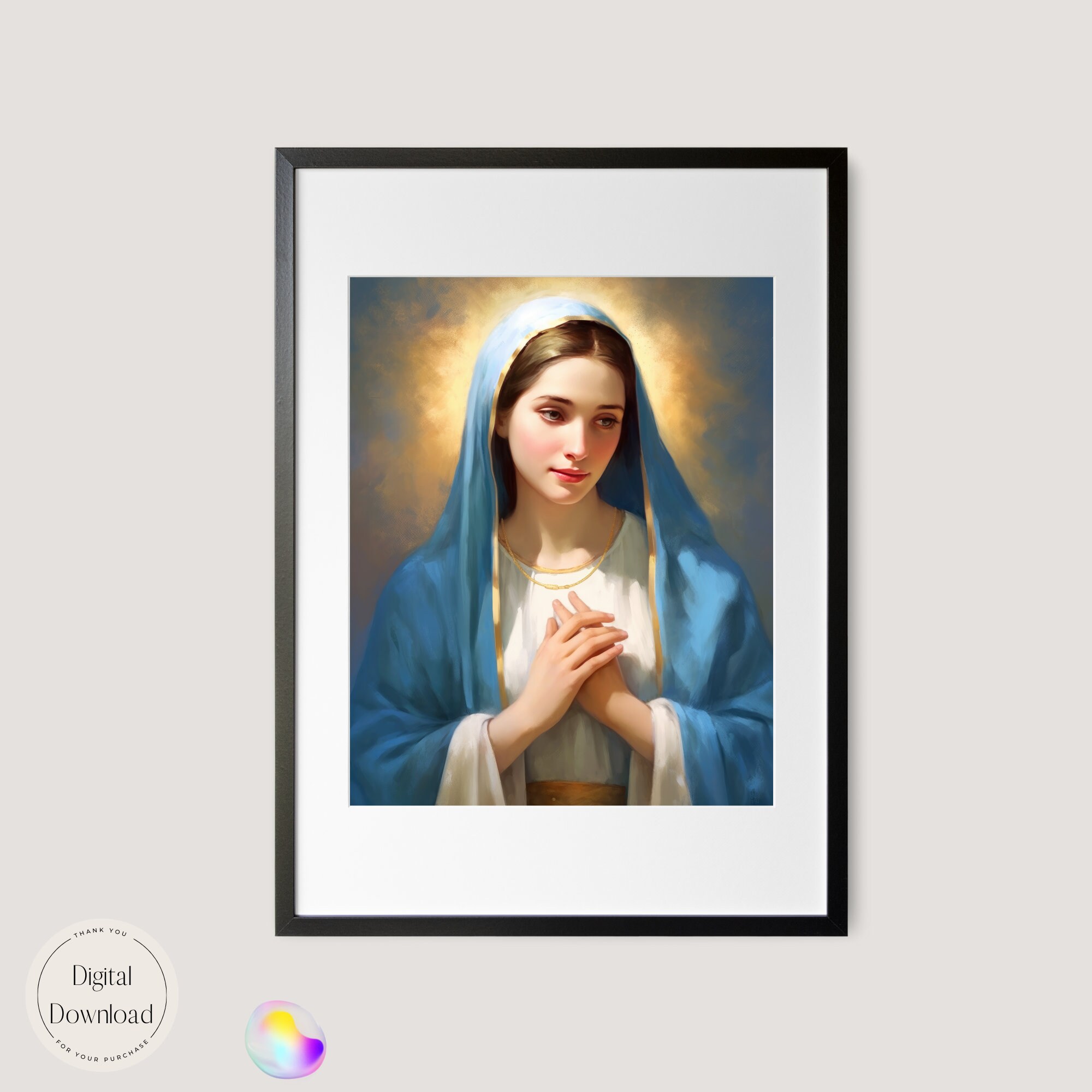 Mother Mary Religious Printable Art 571 | Instant Download | Our Lady ...
