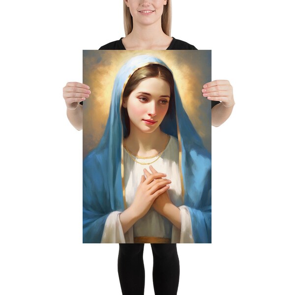 Mother Mary Religious Printable Art 553 Instant Download Virgin Mary of ...