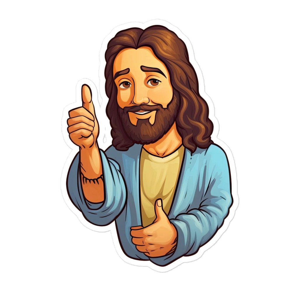 Christ the King Sticker for Reverent Devotion Cute Jesus Sticker Funny ...