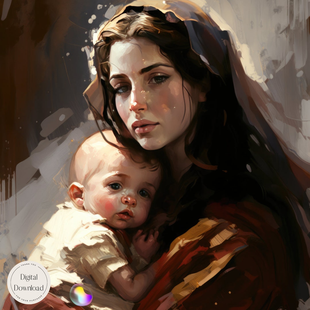 Catholic Iconography Art Prints | Mother Mary Religious Printable Art ...