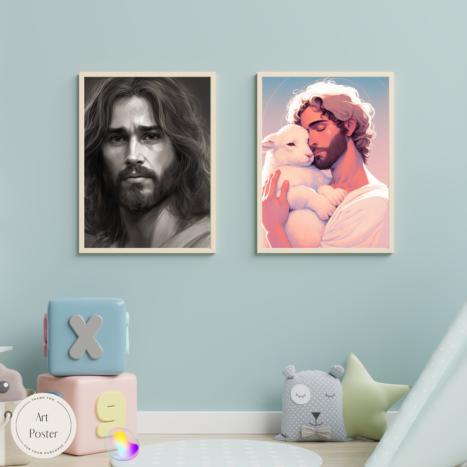 Jesus Christ Portrait, Art to Show Your Faith, Beautiful Addition to ...