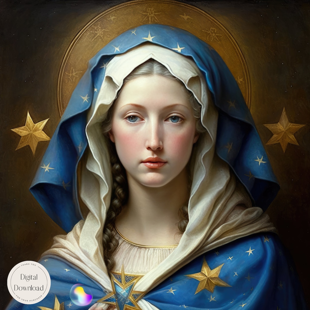 Virgin Mary Religious Printable Images | Mother Mary Religious ...