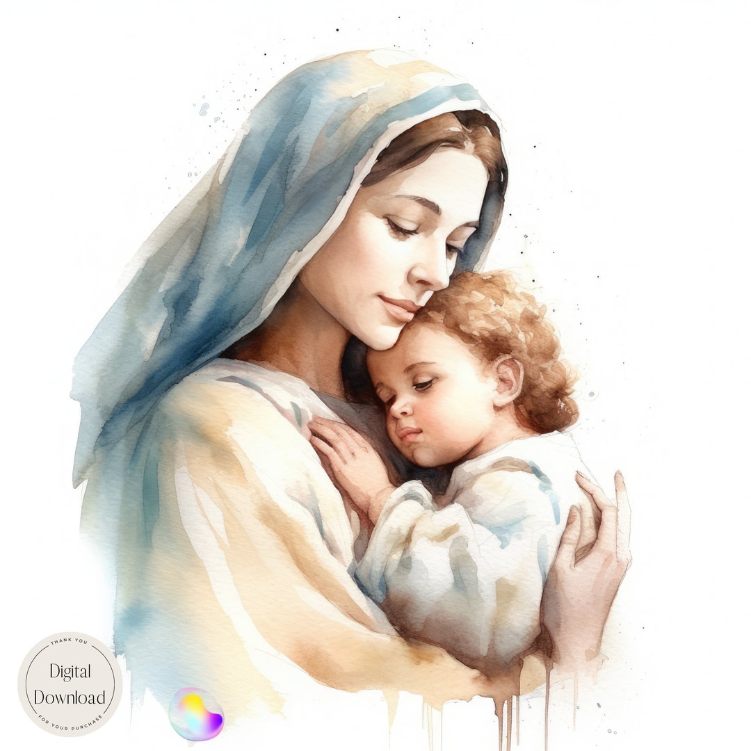 Mother Mary Religious Printable Art 297 | Instant Download | Mary's ...