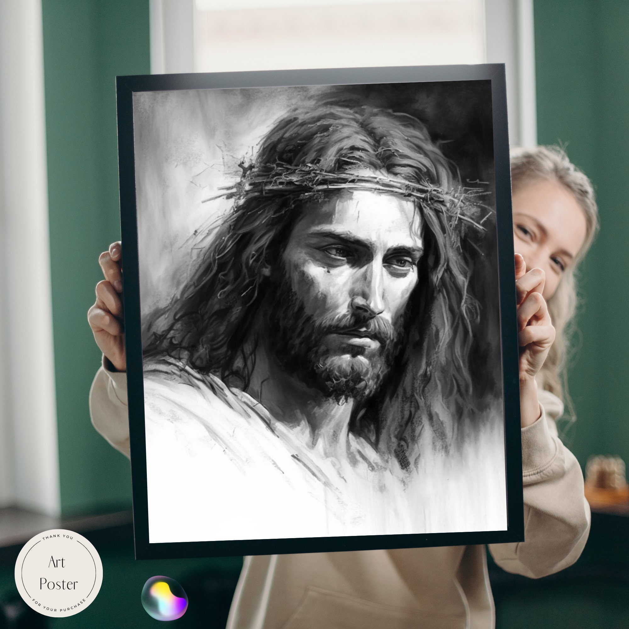 Jesus Christ Portrait, Art to Show Your Faith, Beautiful Addition to ...