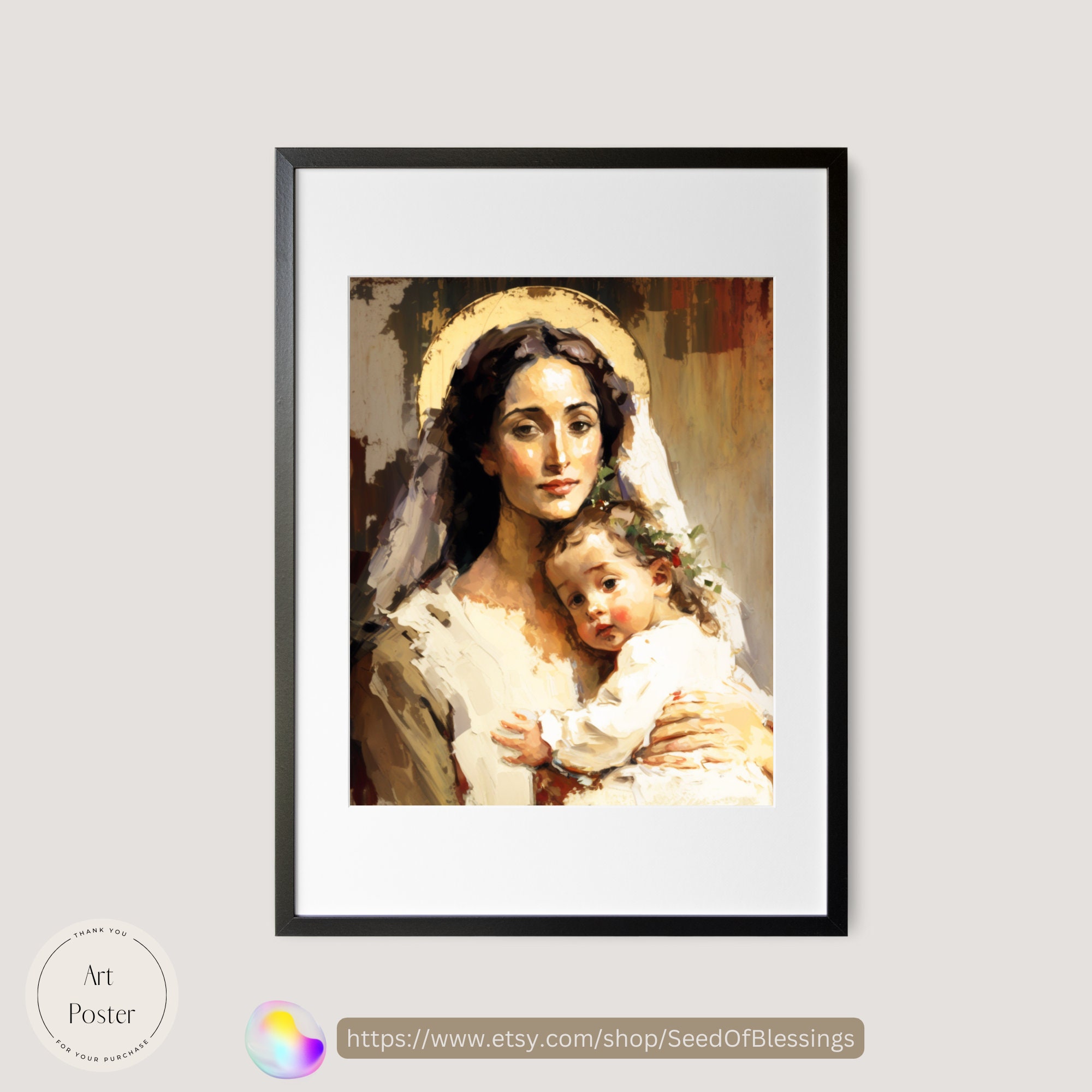 Mother Mary Holding Baby Jesus: A Timeless Depiction of a Mother's Love ...