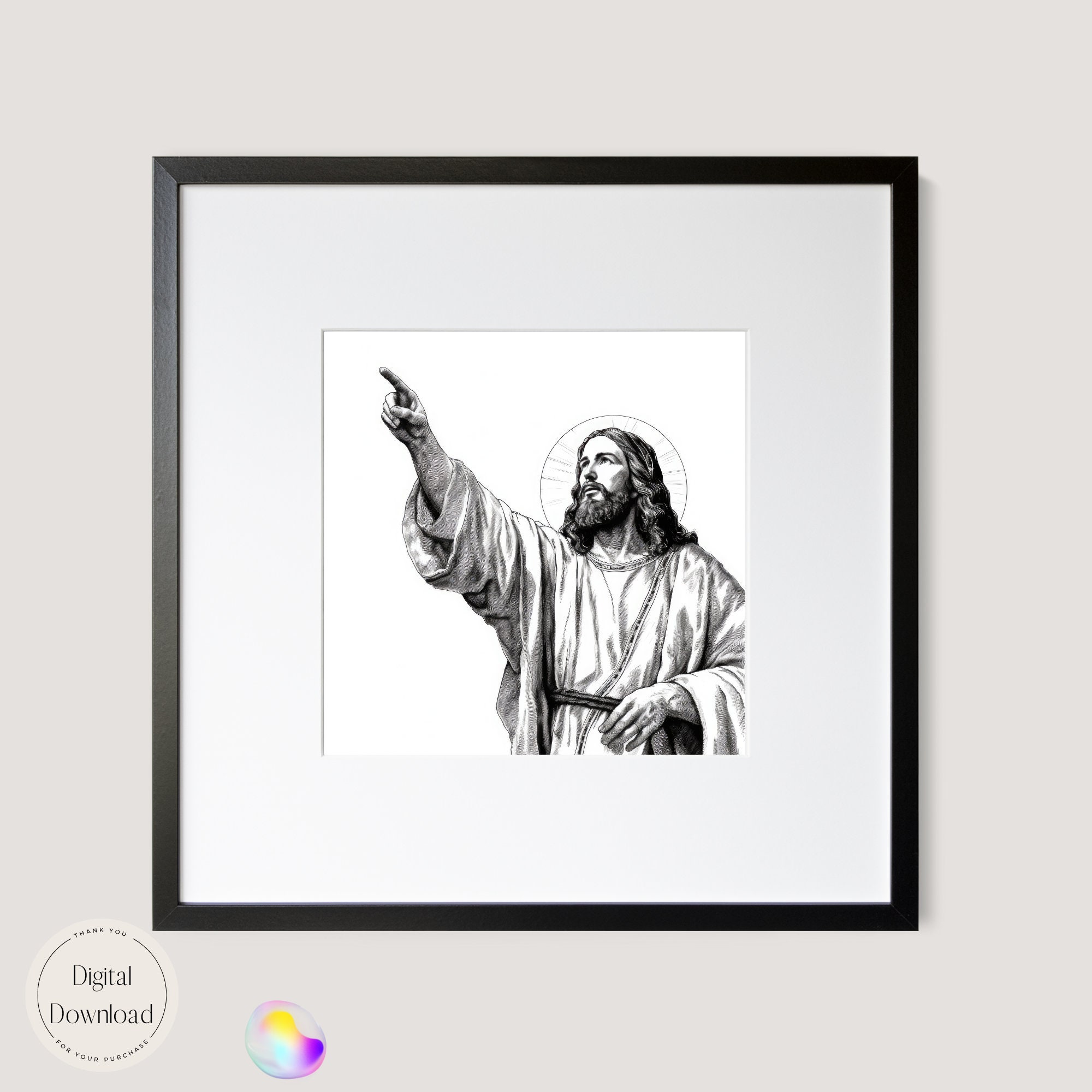 Jesus Christ Religious Printable Art 212 Instant Download - Etsy