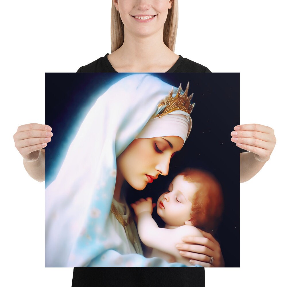 Art Poster Divine Maternity: Madonna and Child Art for Home Decor - Etsy