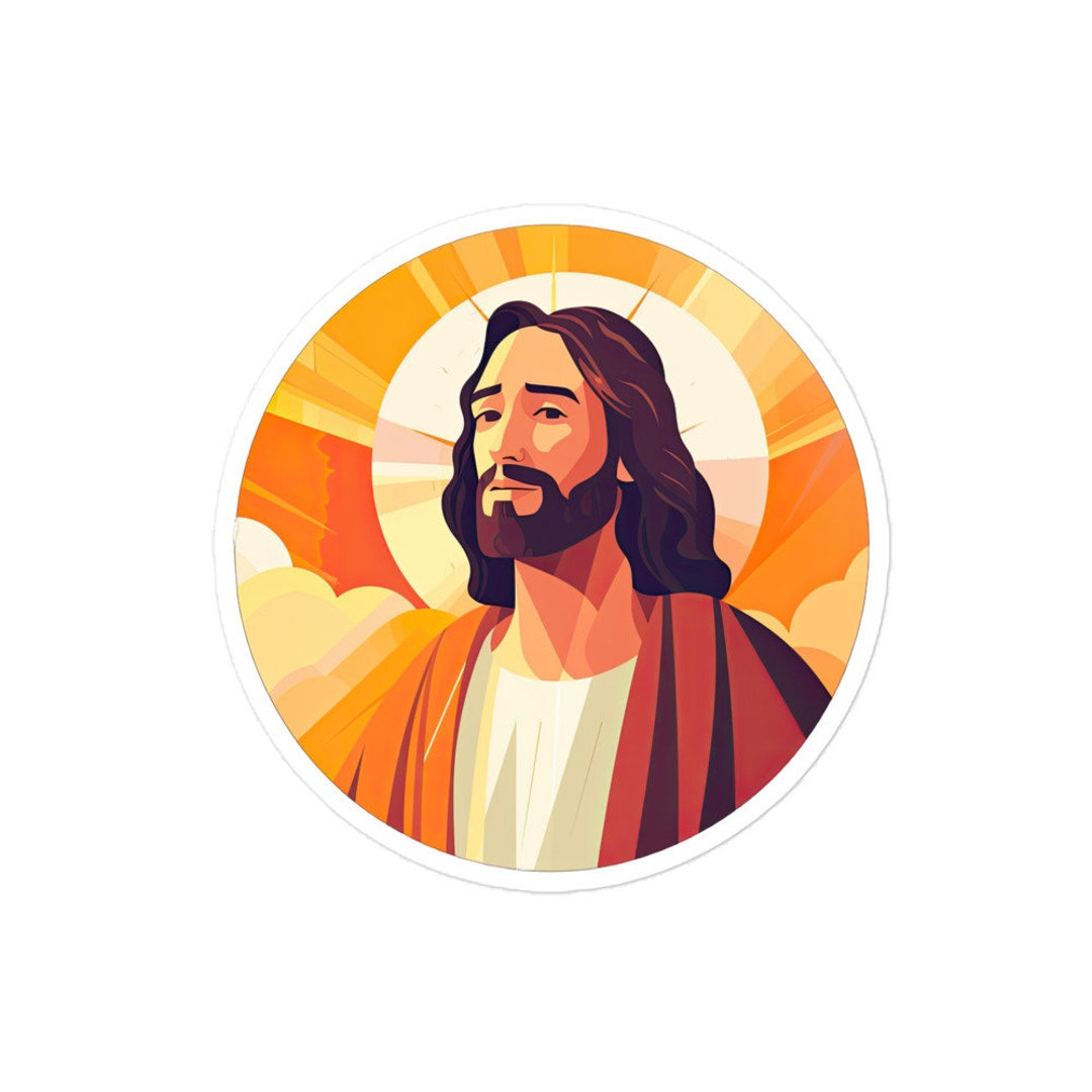 Savior Jesus Christ Decal for Religious Art Projects Cute - Etsy