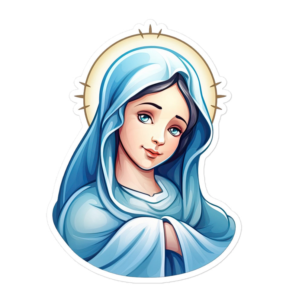 Immaculate Conception Sticker for Religious Art Projects - Etsy