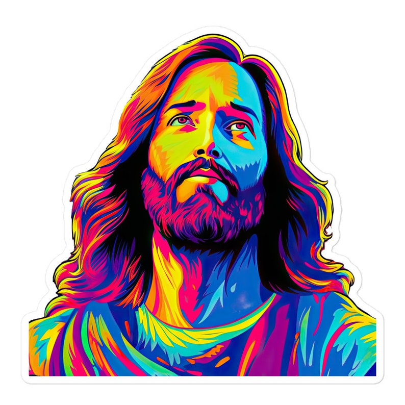 Jesus Christ Decal Kiss-cut & Bubble-free Stickers - Etsy