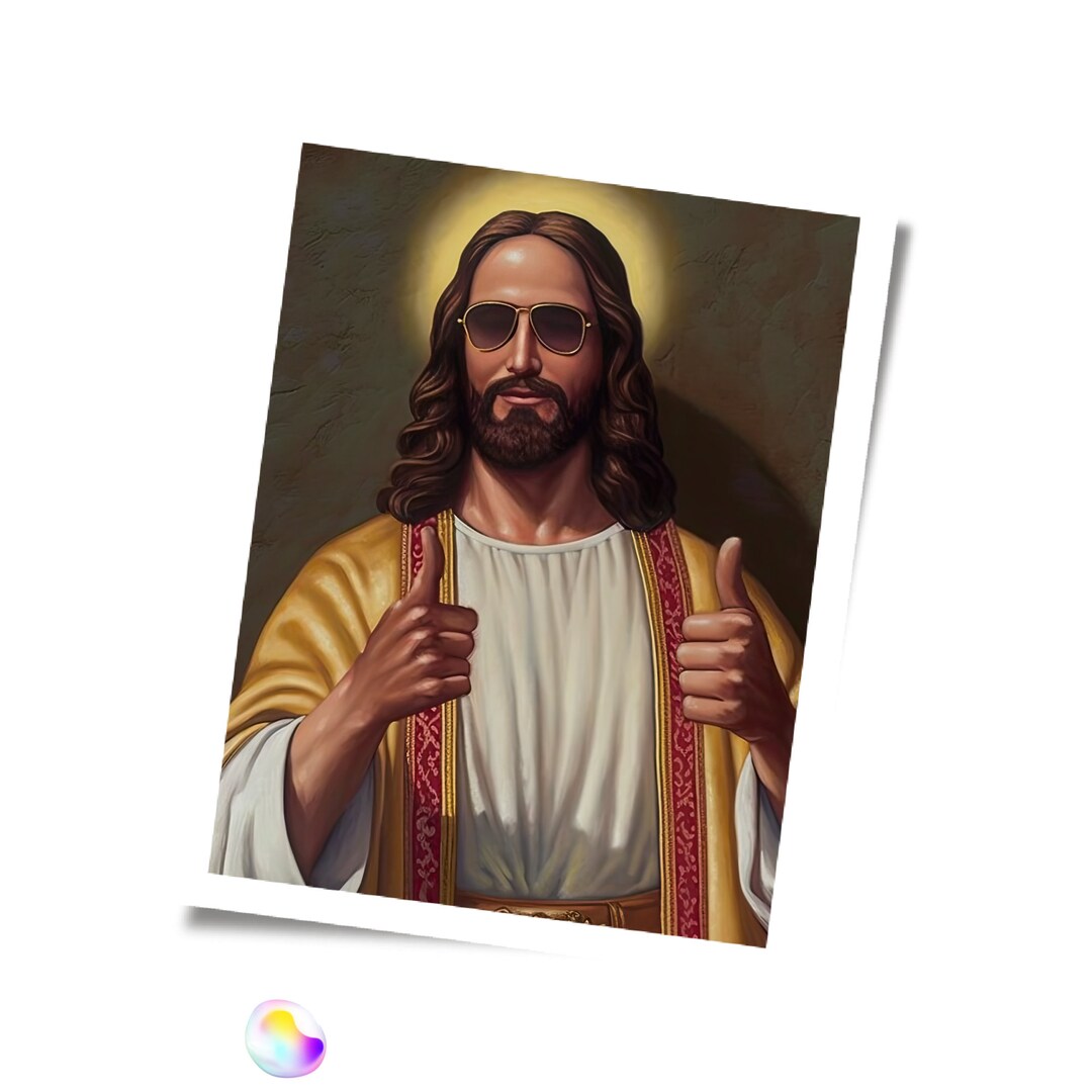Jesus Giving A Thumb up Postcard | Jesus Christ 4x6 Standard Postcard ...