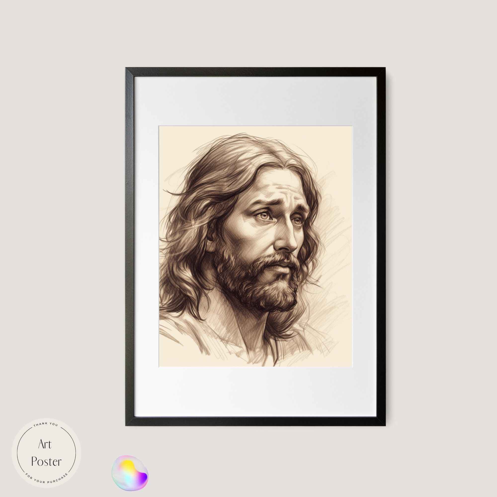 Jesus Christ Portrait, Art to Show Your Faith, Beautiful Addition to ...