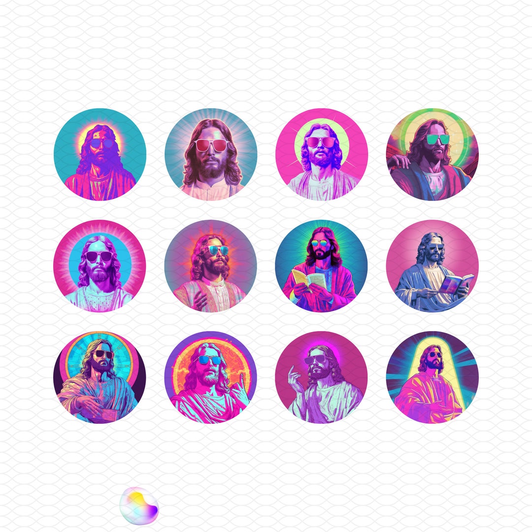 Cool Jesus Stickers, Jesus Wearing Sunglasses Stickers Jesus Sticker ...