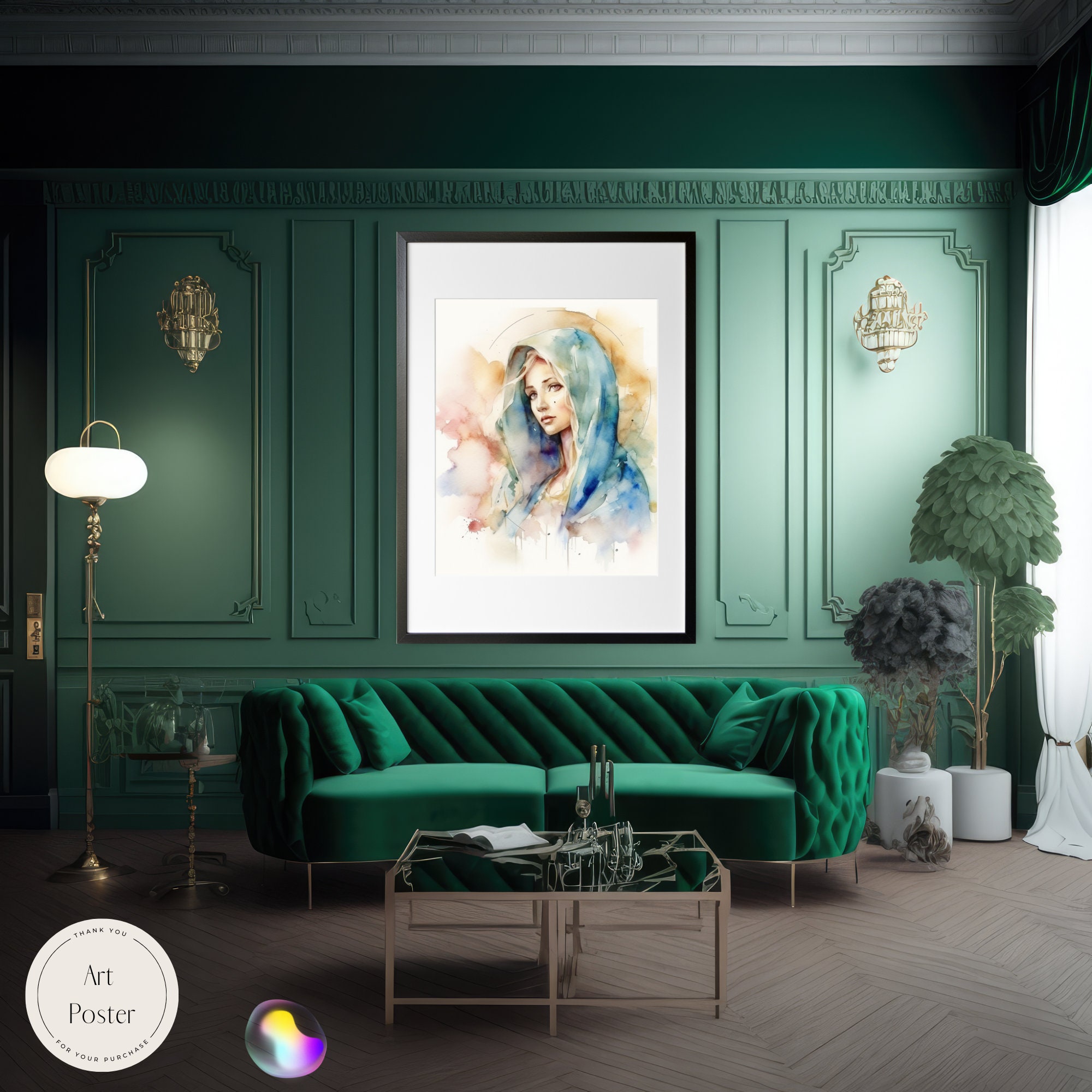 Blessed Virgin Mary Art Print: A Stunning Image of Mary, Our Lady of ...