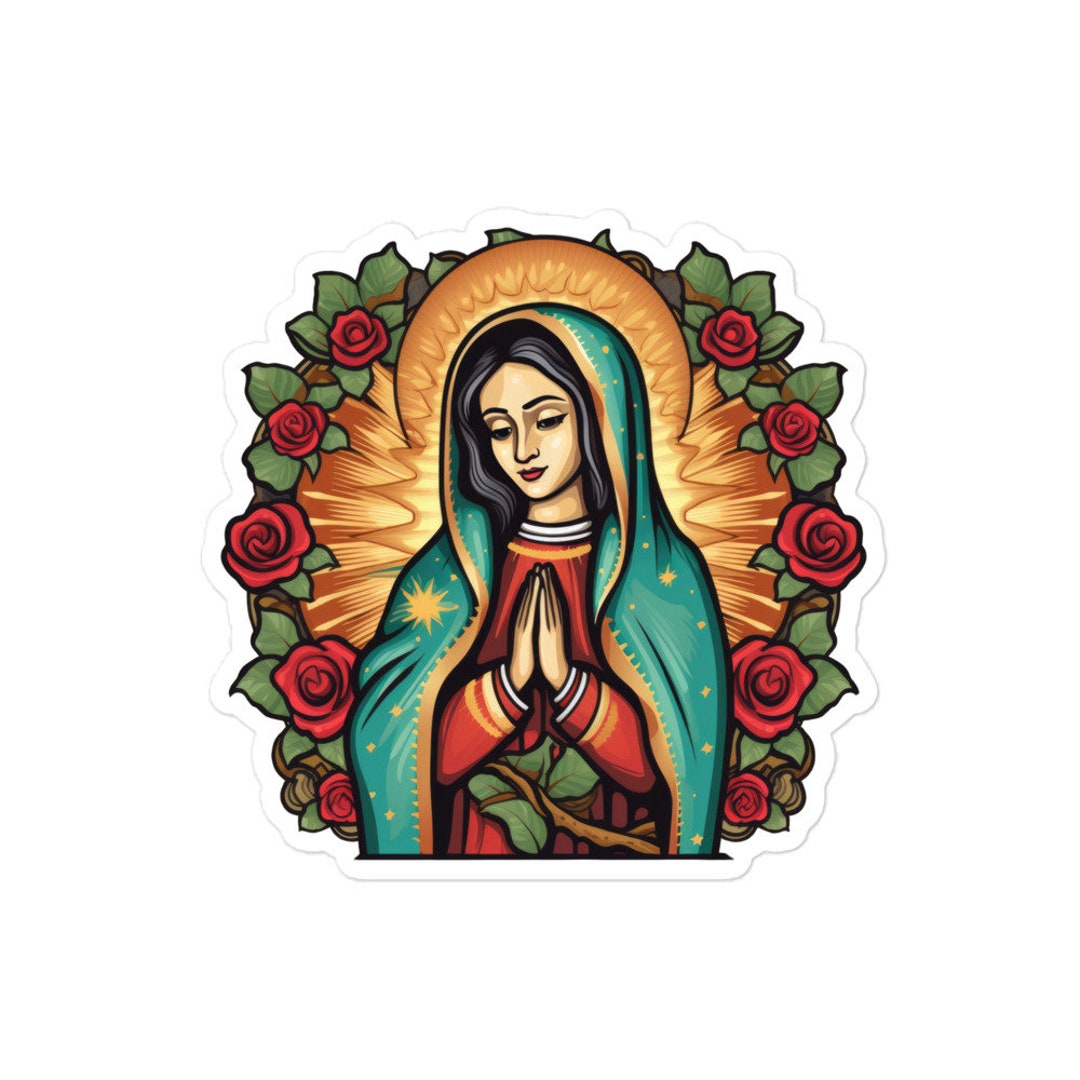 Gentle Mother Mary Sticker Kiss-cut & Bubble-free Stickers - Etsy