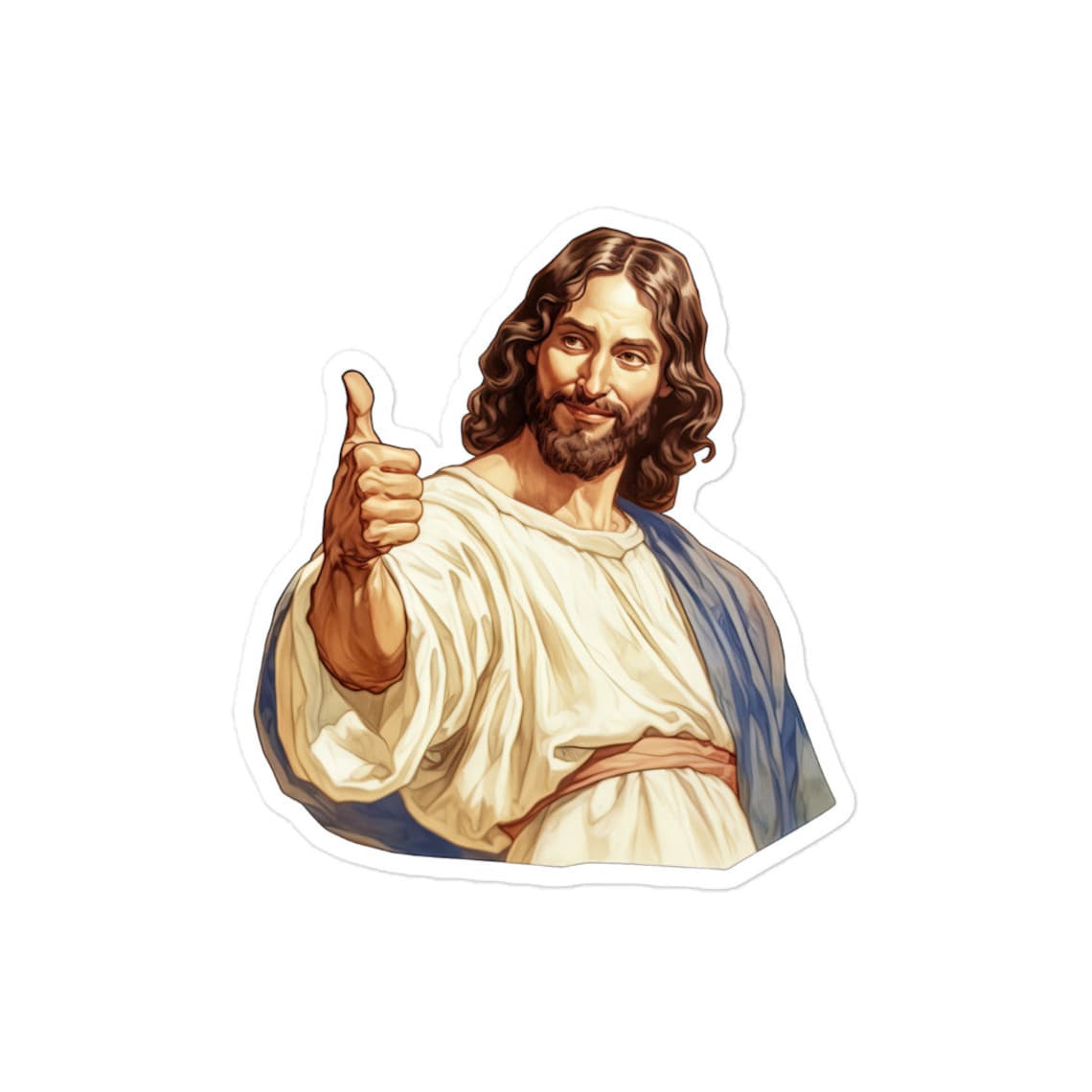 Forgiving Savior Jesus Christ Sticker for Spiritual Growth Cute Jesus ...