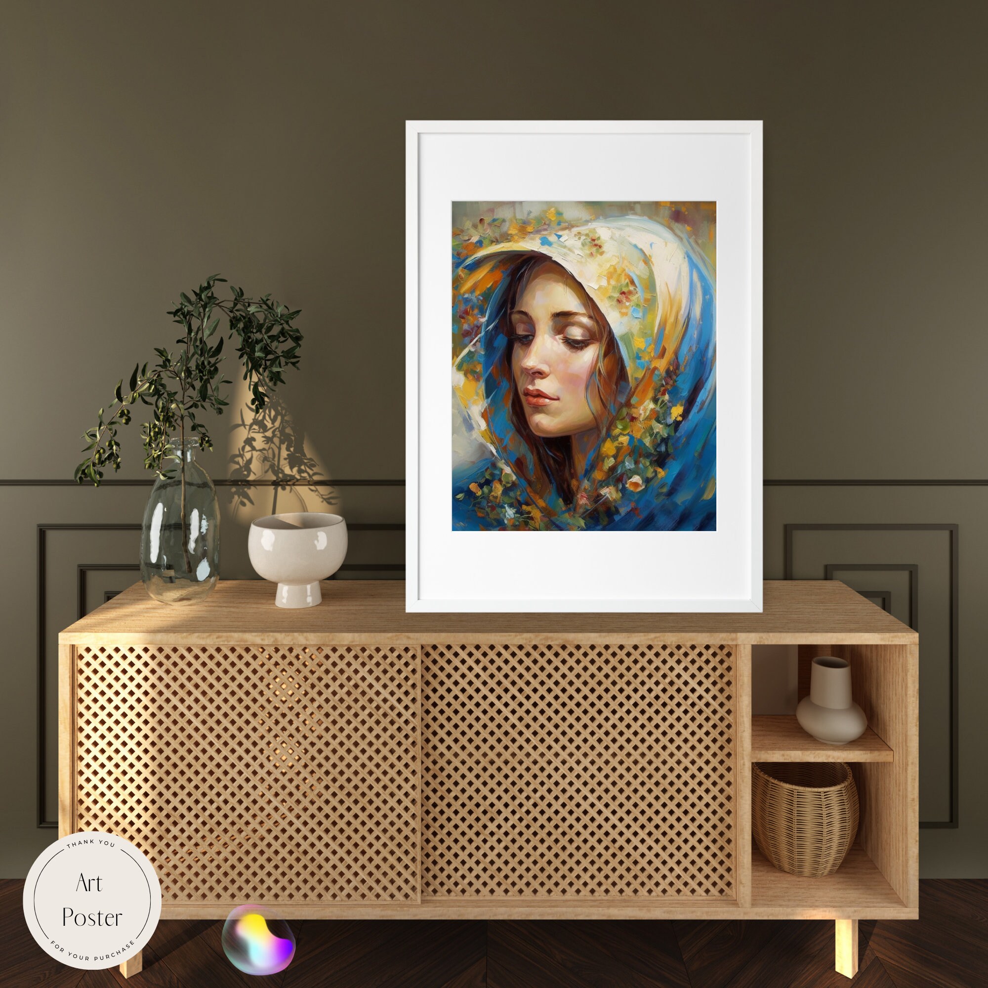 Sacred Feminine Art Print: A Moving Image of the Virgin Mary, Mother of ...