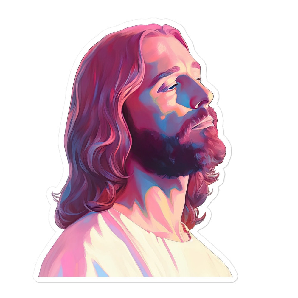 Jesus Christ Decal Kiss-cut & Bubble-free Stickers - Etsy