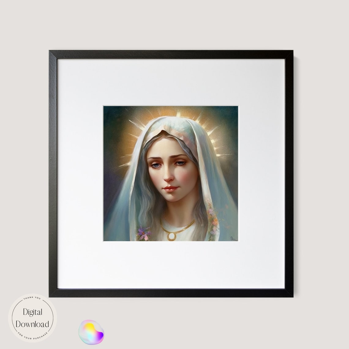 Catholic Marian Icon Printables Mother Mary Religious - Etsy