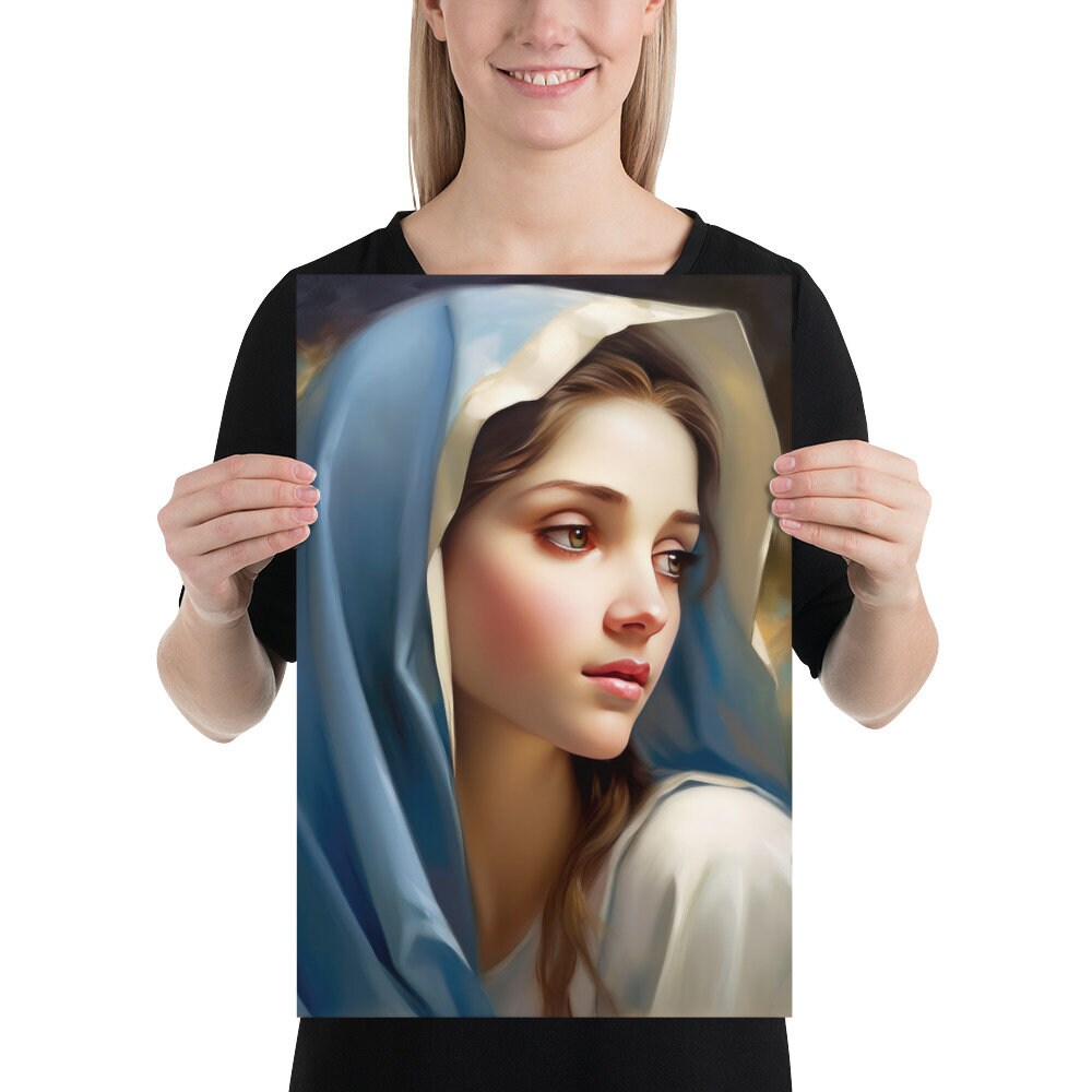 Mother of Mercy Art Print: A Captivating Image of the Virgin Mary, the ...
