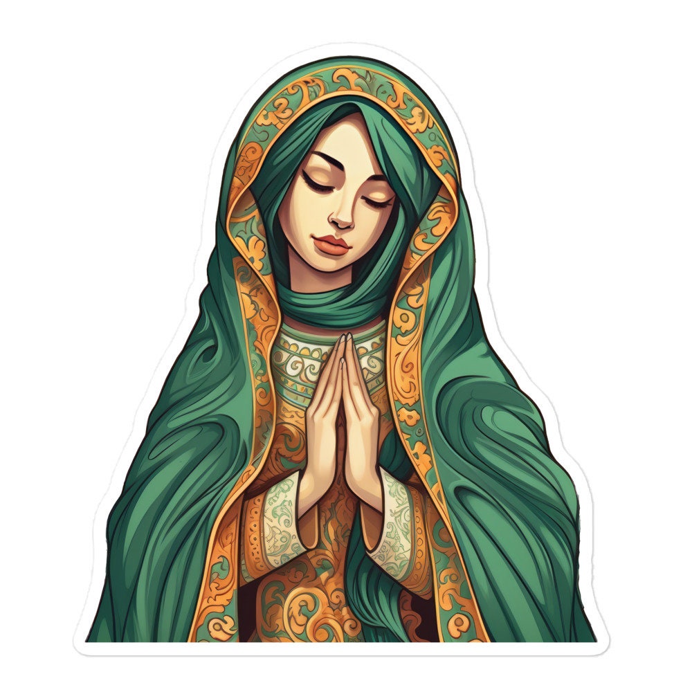 Gentle Mother Mary Sticker Kiss-cut & Bubble-free Stickers - Etsy