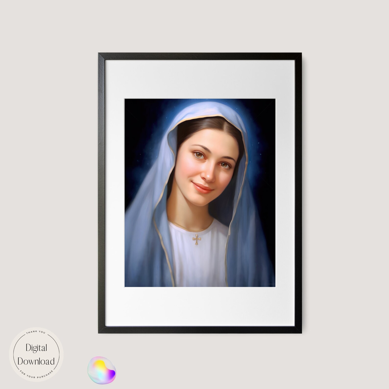 Mother Mary Religious Printable Art 567 Instant Download Our Lady of ...