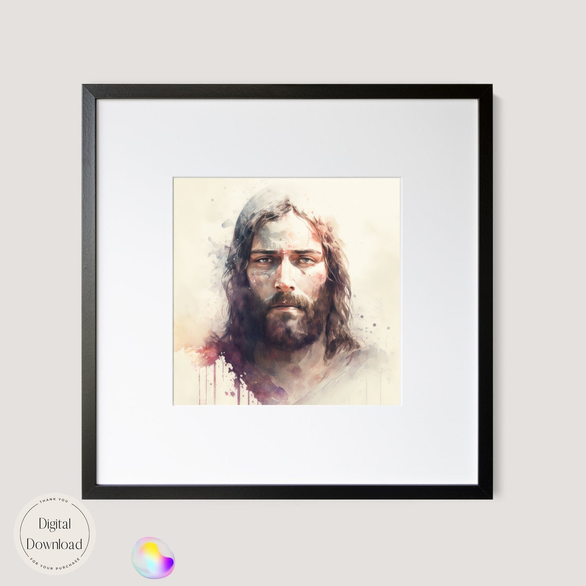 Jesus Christ Religious Printable Art 376 Instant Download Eternal Light ...