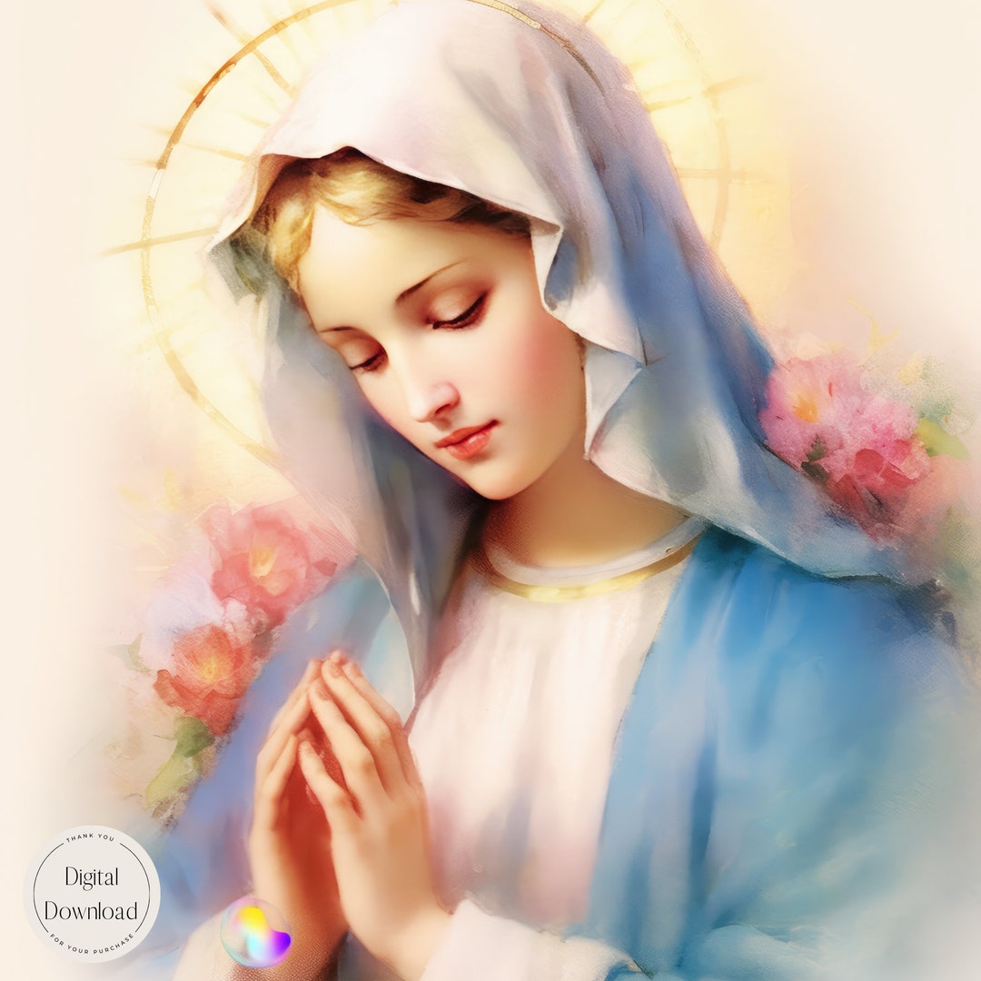 Mother Mary Religious Printable Art 562 | Instant Download | Our Lady ...