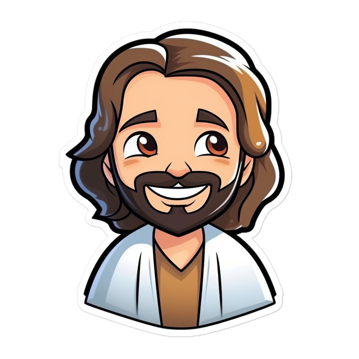 Resurrected Jesus Christ Sticker for Easter Celebrations Cute Jesus ...