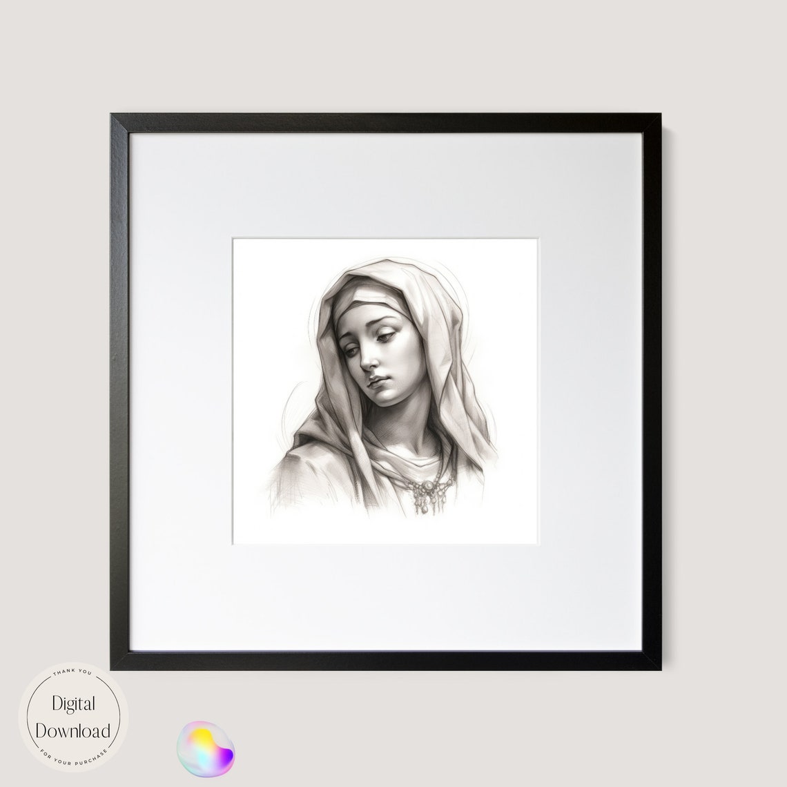 Marian Devotion Wall Art Printables Mother Mary Religious - Etsy