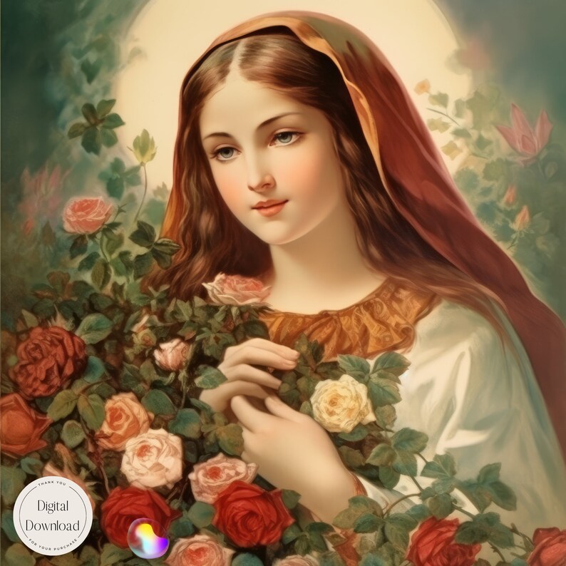 Miracle of Mary Printable Images Divine Mother Mary Graceful Prints ...