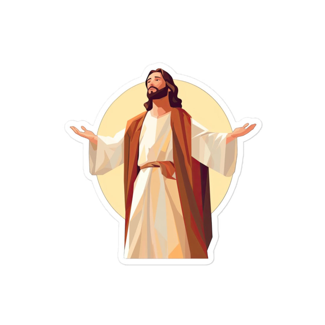 Divine Intercession of Jesus Christ Vinyl Sticker for Prayerful Moments ...