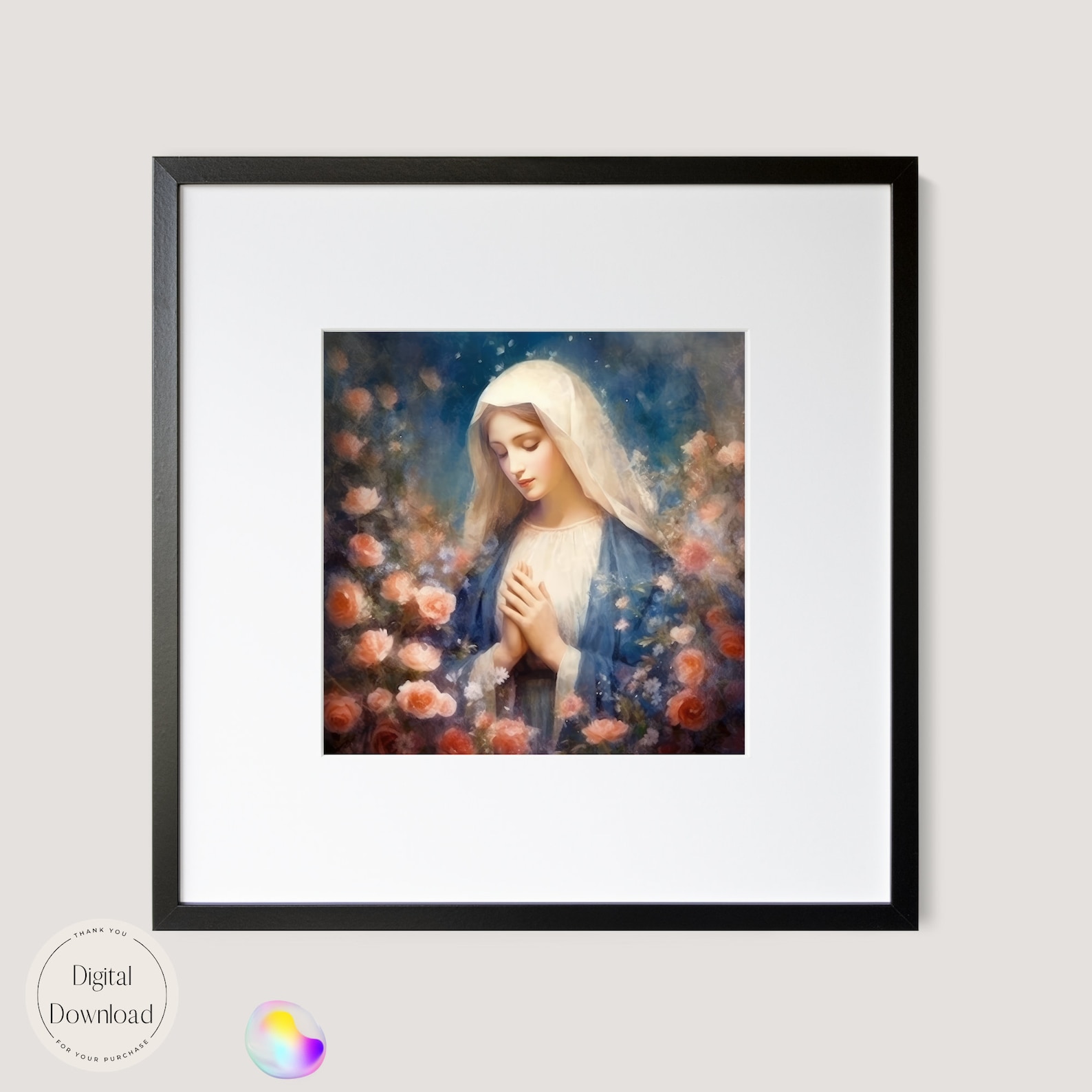 Mother Mary Religious Printable Art 520 | Instant Download | Our Lady ...