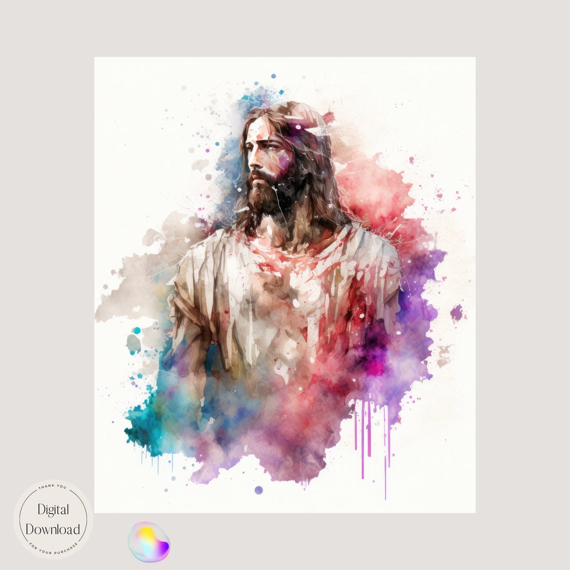 Jesus Christ Religious Printable Art 70 Instant Download Divine ...