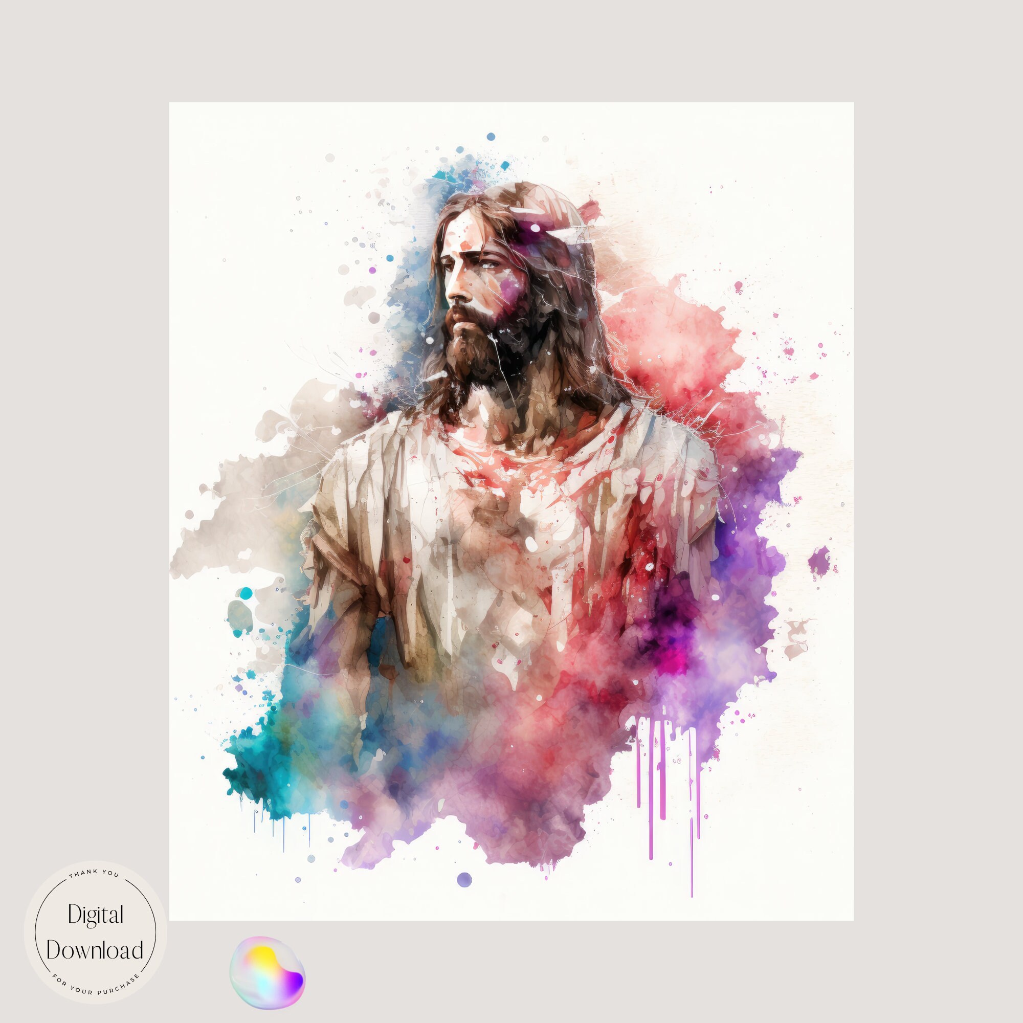 Jesus Christ Religious Printable Art 70 Instant Download Divine ...