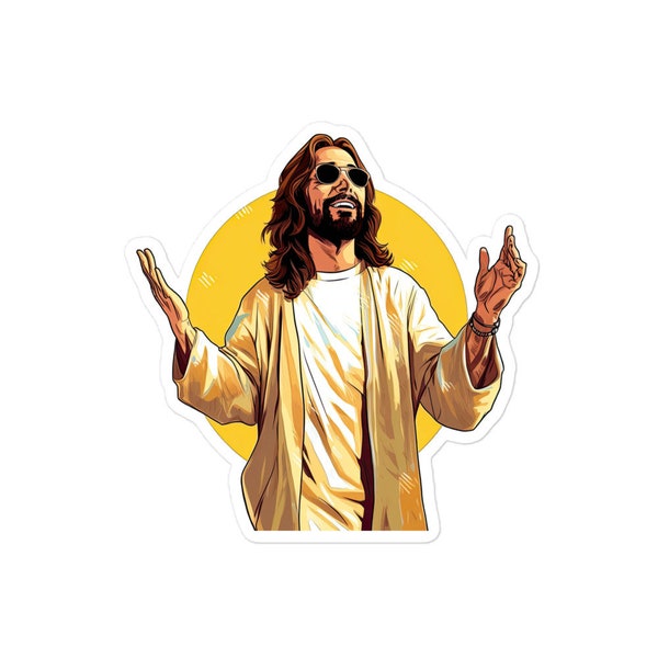 Miraculous Jesus Christ Sticker for Inspirational Reminders Cute Jesus ...