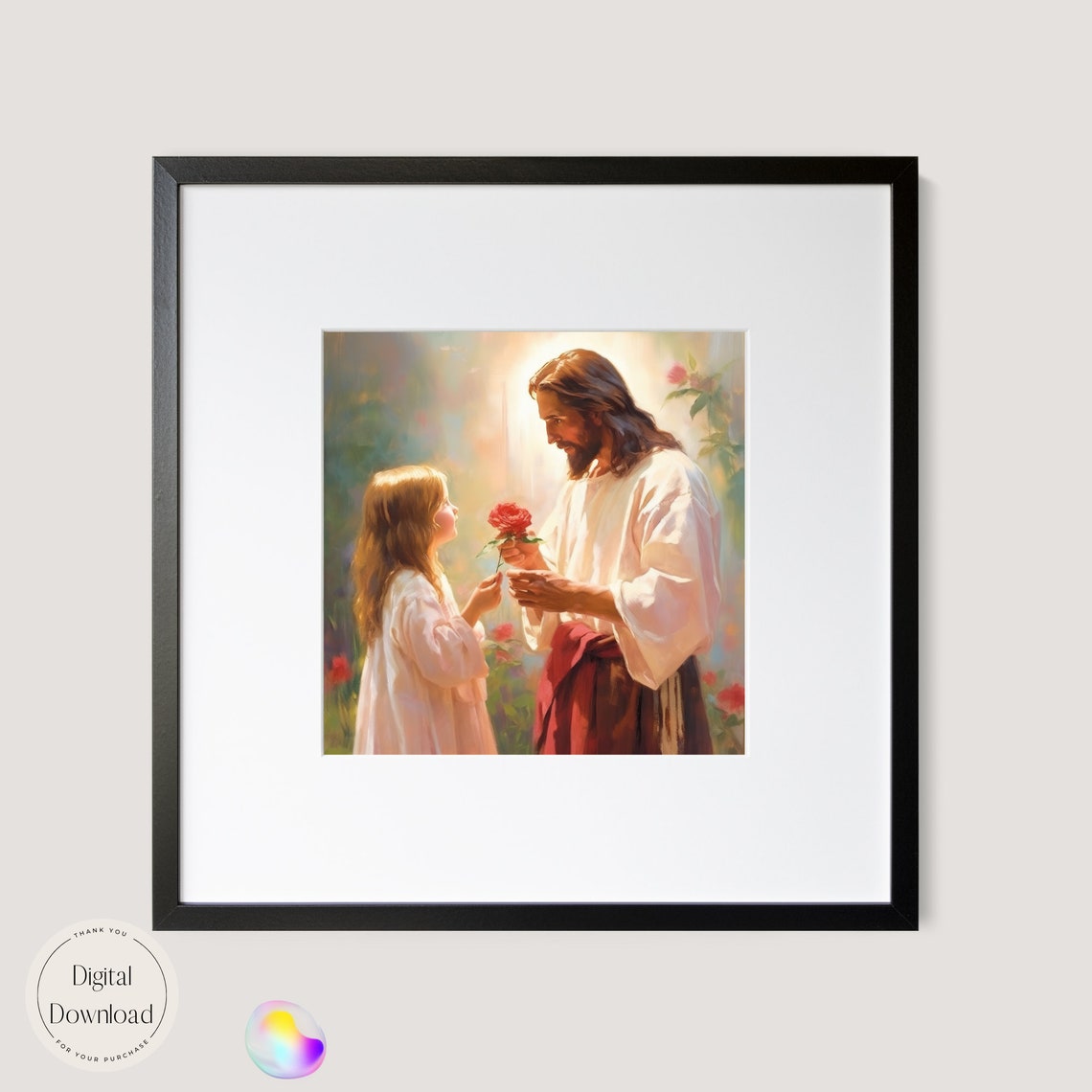 Jesus Christ & Children Religious Printable Art 348 | Instant Download ...